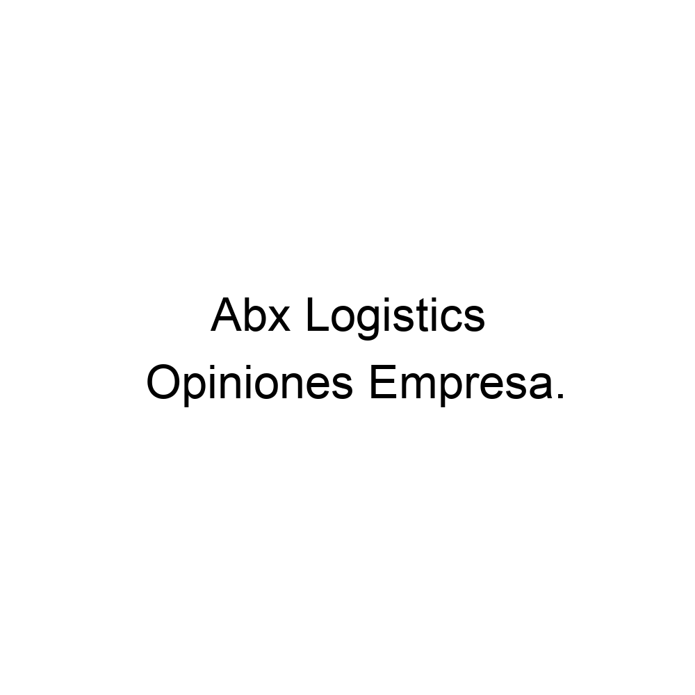 Opiniones Abx Logistics, Alicante 965106660