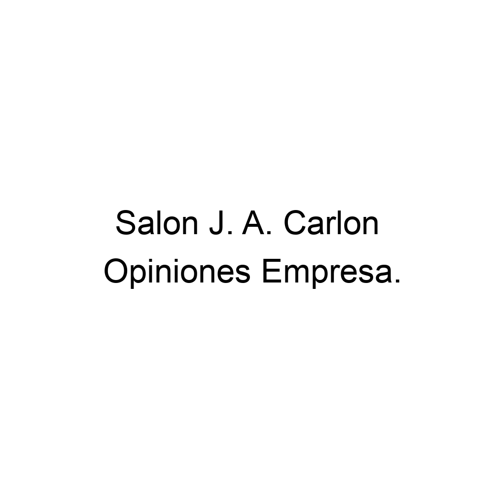 Opiniones Salon J. A. Carlon, Benicarló 652906183